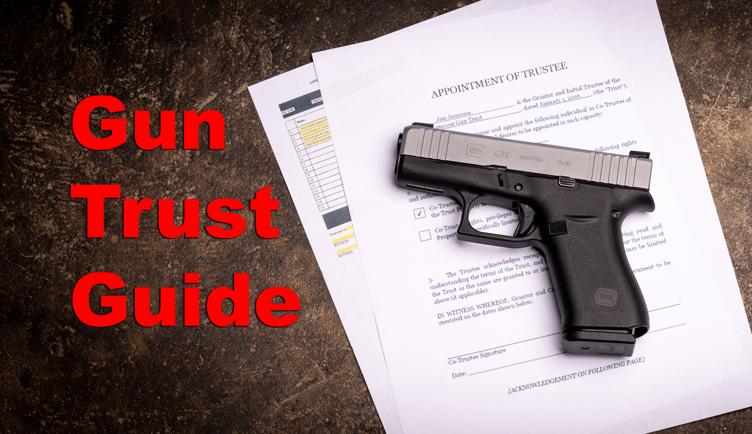 Advantages of a Gun Trust: Shared Possession, Estate Planning, and ...